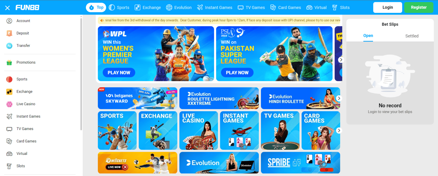 Fun88 India | Fun88 Login Registration | Betting Website in India